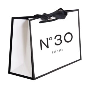 qlsko 30th birthday keepsake gift paper bag for her-n°30 est.1994 thirty anniversary party present shopping tote bags women 30 year old decorations idea (small, 1994 30th)