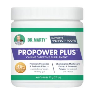 dr. marty propower plus gut health supplement powdered formula 2.2 oz jar