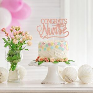 Congrats Nurse Cake Topper, Future Nurse/Congrats RN BSN FNP LPN Cake Decor, Class of 2025 Nursing School Survivor Graduation Party Decorations