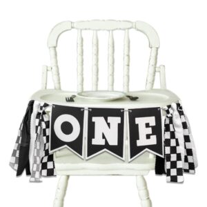 race car birthday highchair banner - black white race car birthday decorations,1st birthday race car banner,first birthday photo prop cars theme brand: vangning