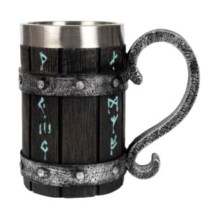 viking mugs- norse heritage with our viking rune coffee mug - stainless steel tankard, gift for men, unique nordic beverage cup and norse decor,viking coffee mug,viking stein