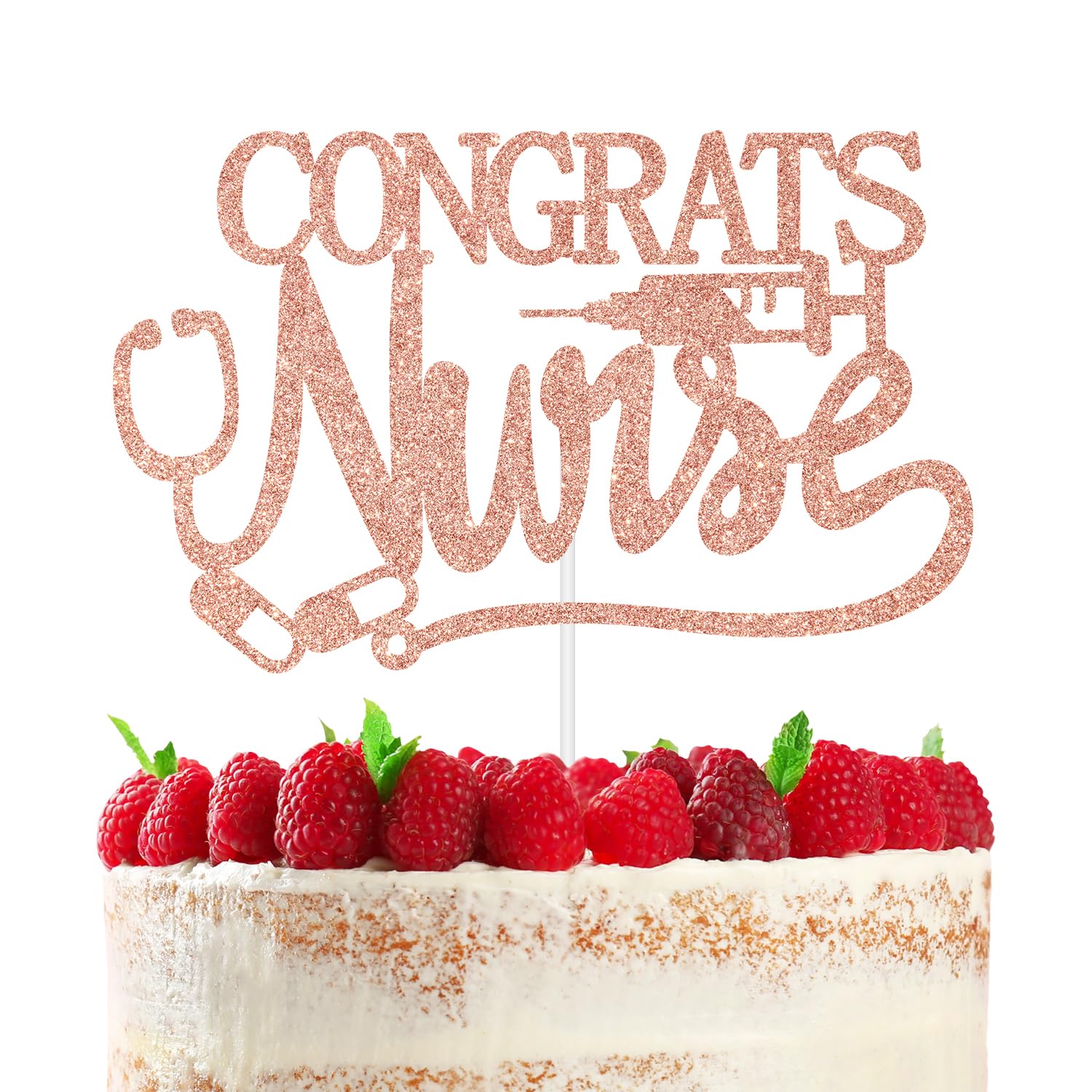 Congrats Nurse Cake Topper, Future Nurse/Congrats RN BSN FNP LPN Cake Decor, Class of 2025 Nursing School Survivor Graduation Party Decorations