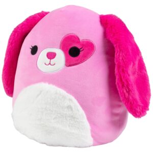 squishmallows kellytoy official 5 inch valentines squad collectible pillow animals (sager pink dog)