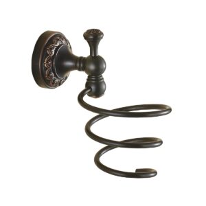 oil rubbed bronze hair dryer holder wall mount hair blower bracket