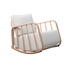 tov furniture violette terracotta and cream outdoor rocking chair