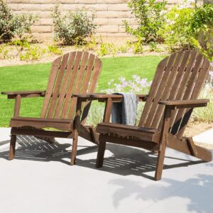 idzo outdoor adirondack chair set of 2, pre-assembled backrest, patio furniture set, outdoor furniture for garden, porch, deck, firepit