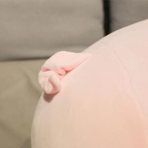 ELAINREN Giant Fluffy Pig Plush Body Pillow Soft Pink Pig Stuffed Animal Toy Cuddle Pigglet Plushie Cushion Decor Gifts for Xmas/23.6''