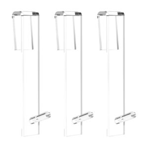 shower hook, acrylic shower towel hook over door hooks for bathroom shower door hook for frameless glass shower door no drilling required shower accessories for hanging bath towels,clothes