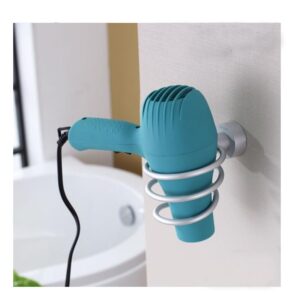 Ipetboom Blow Dryer Stand Hair Dryer Stand No Drilling Dryer Hanger Wall Mount Hair Dryer Rack Blow Dryer Organizer Hair Dryer Holder Wall Mounted Hair Blow Dryer Holder Pendant Storage