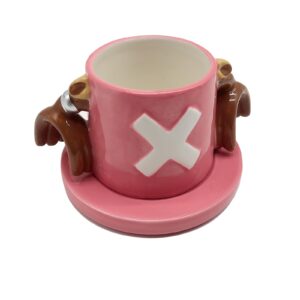 kosmo masa anime merch chopper coffee mugs pink hat ceramic tea milk cup office collection gifts for adults christmas birthday, chopper