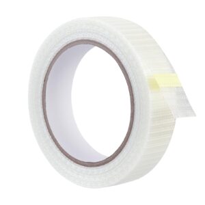 zzjmch clear filament duct tape, heavy duty tape, high performance weather resistant tape for sealing, shipping, packing, residential, commercial and industrial uses (1 in x 22 yards)