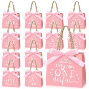 saypacck 25 sets 1st birthday party favors wonderful 1st birthday gift bags with handles baby 1st birthday decorations 1st birthday treat bag, 5.51 x 2.36 x 4.72 inches