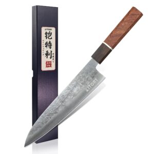 japan knife, japanese chef knife - sharp kitchen knife 8'' gyutou chef's knives 9cr18mov steel knife, unique gifts for your lovers, kitchen gadgets with premium gift box