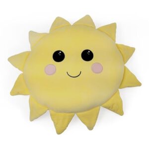 KINREX Yellow Sun Plush – Cheerful Cuddly Sun Stuffed Toy and Pillow for Kids, Bright Soft Sun Plushie, Perfect for Nursery and Playroom Decor, Measures 22 Inches