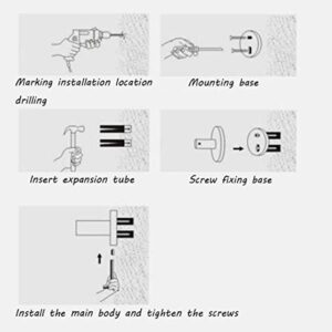 NANZU Shower Grab Rail Toilet Kitchen Stairway Bath Safety Support Grab Bar Handrail Pregnant Women The Disabled Children and The Elderly Shower Safety Handle