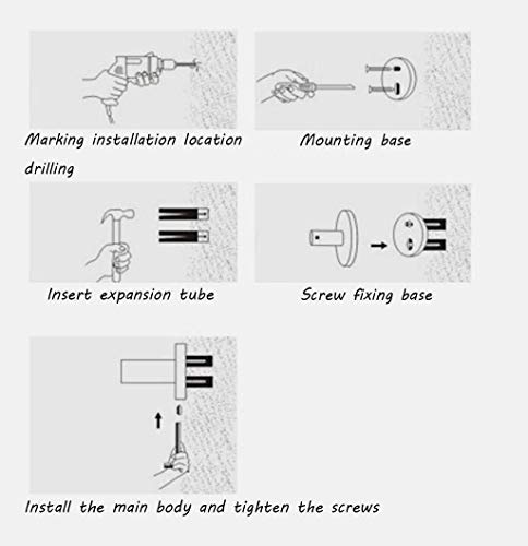 NANZU Shower Grab Rail Toilet Kitchen Stairway Bath Safety Support Grab Bar Handrail Pregnant Women The Disabled Children and The Elderly Shower Safety Handle