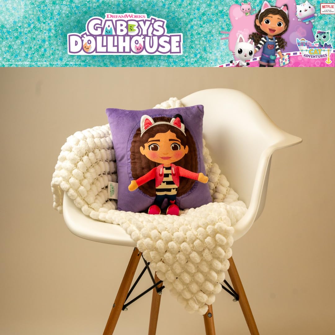 Franco DreamWorks Gabby's Dollhouse Kids Super Plush Cozy Snuggle (TM) Pillow (100% Officially Licensed Product)