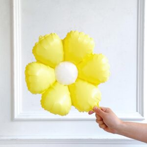 Daisy Butterfly Balloon Garland Arch Kit with Pastel Macarone Pink Blue Yellow Purple Gold Latex Balloons for Birthday Party Wedding Decorations (Macarone)