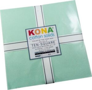 kona cotton solids julep ten square 42 10-inch squares layer cake robert kaufman fabrics ten-1293-42