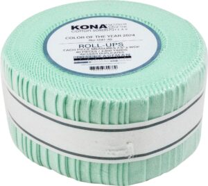 kona cotton solids color of the year 2024 julep roll up 40 2.5-inch strips robert kaufman ru-1247-40