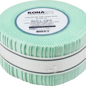 Kona Cotton Solids Color of The Year 2024 Julep Roll Up 40 2.5-inch Strips Robert Kaufman RU-1247-40