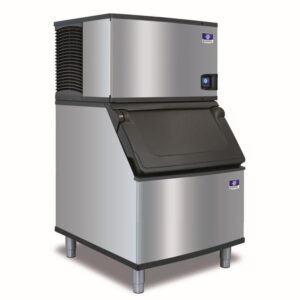 manitowoc indigo nxt series commercial ice maker machine | half cube, 550 lb/day with d570 storage bin