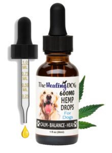 the healing dog: hemp drops for dogs - 600mg