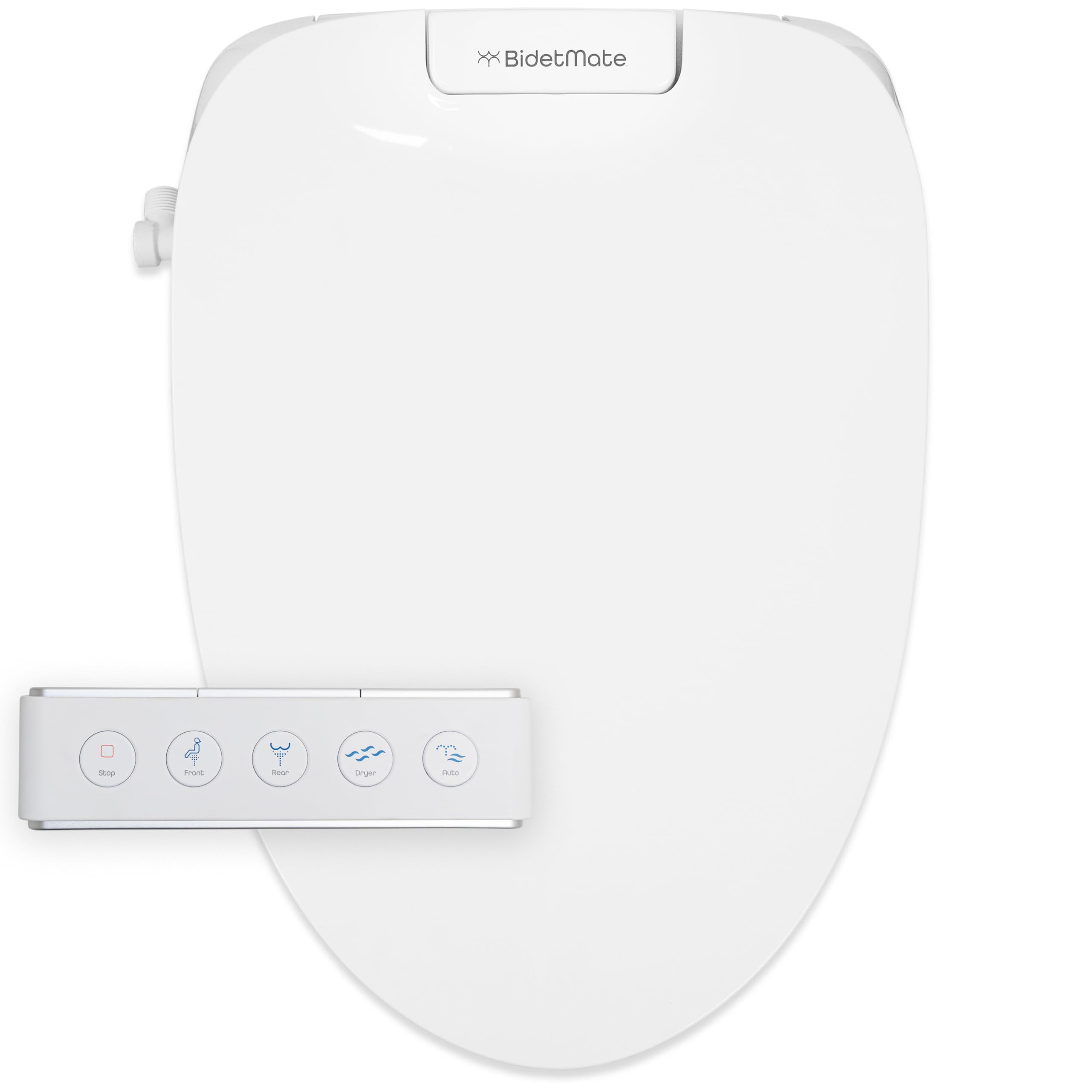 BidetMate 3500 Series Electric Bidet Heated Smart Toilet Seat with Automatic Opening and Closing Lid & Seat, Unlimited Heated Water, Remote, Warm Air Dryer, and Self-Cleaning - Fits Elongated Toilets