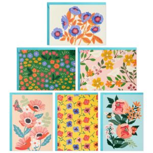 hallmark floral blank note card assortment (24 blank cards with envelopes) for mother's day, spring, birthdays, easter, baby showers, thank you