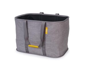 joseph joseph hold-all max collapsible 55l washing laundry basket bag, durable fabric, moisture resistant, grey