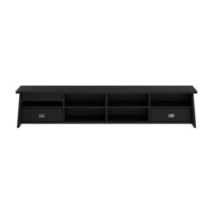 Bush Furniture Broadview Desktop Organizer in Classic Black | Storage for Home Office Workspace