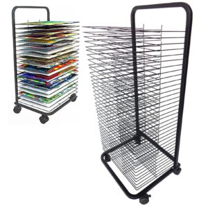 art drying rack for classroom paint drying rack functional&mobile paint drying rack mobile classroom painting artwork drying rack with wheels ideal for schools&art clubs(20/25/30/35 floors??35flo