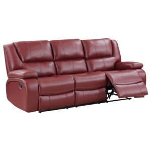 coaster camila motion sofa, red