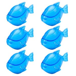 funmit 6 pack universal humidifier cleaner fish compatible with almost all humidifiers and fish tanks, purifies water, prevents hard water build-up, reduces scale, blue