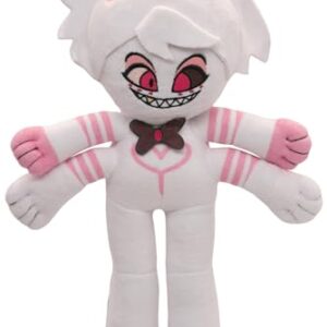 inuosun Alastor Cosplay Toy Angel Dust Plush Figure Stuffed Anime Toy Doll Soft Plushies Pillow Kids Gift (Angel Dust, Cotton)