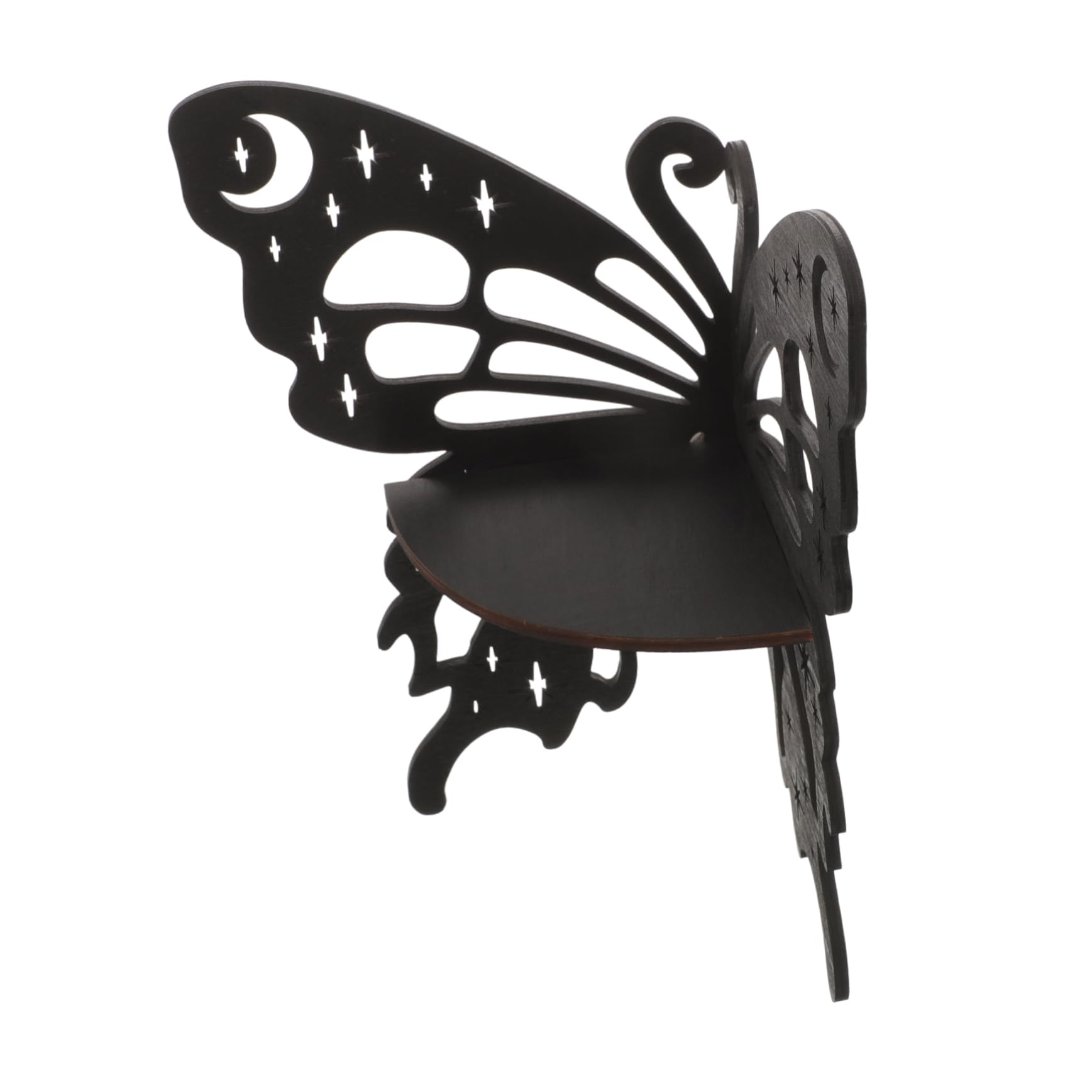 LIFKICH Butterfly Corner Shelf Wooden Floating Shelf Storage Rack for Wall Decor for Displaying Photos and Decorative Items Bedroom Living Room Bathroom