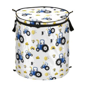 guoche dirty clothes hamper cute farm tractor collapsible laundry basket with sturdy handle waterproof lid solutions decoracion for nursery baby cloth