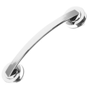 gadpiparty shower grab bar 12 inch cup grab bars for bathroom shower removable shower safety handle heavy duty bathtub grip for seniors elderly strong handrails no drilling silver