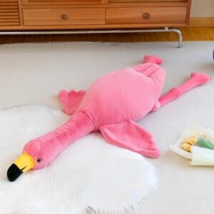 yuthsona pink flamingo stuffed animal plush pillow toys giant stuffed animal plush doll cozy flamingo plush sleeping pillow gifts for kids birthday decoration