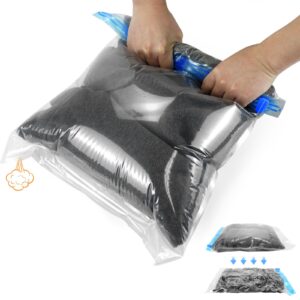 oaixuilhy compression bags space saver bags vacuum storage bags for travel accessorie roll-up compression no need for vacuum machine (12pcs 2 sizes)