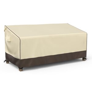 mr. cover outdoor couch cover waterproof, patio furniture covers for 3-seater couch, fits up to 80"w x 38"d x 35"h, moisture-proof & uv-protection, brown & khaki