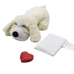 ifoyo puppy heartbeat toy, anxiety relief and calming aid, heartbeat stuffed animal for puppy sleep aid crate training, puppy needs puppy essential