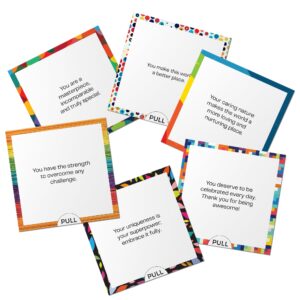 Dessie Awesome Cards - 40 Unique Mini Encouragement Cards w/Inspirational Messages 2.5" x2x5. Employee Appreciation Gifts. Teacher Appreciation Cards in Bulk. Positive Affirmation Cards.