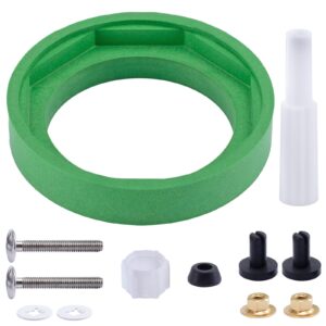 raingown toilet tank to bowl gasket kit for american standards toilet part champion 4 as738756-0070a, 3 inch toilet tank replacement kit includes gasket & bolt kit with handle