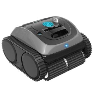 wybot cordless robotic pool vacuum, 140mins runtime, robotic pool cleaner with upgraded triple-motor, wall climbing, intelligent route planning, for pools up to 1,614 sq.ft