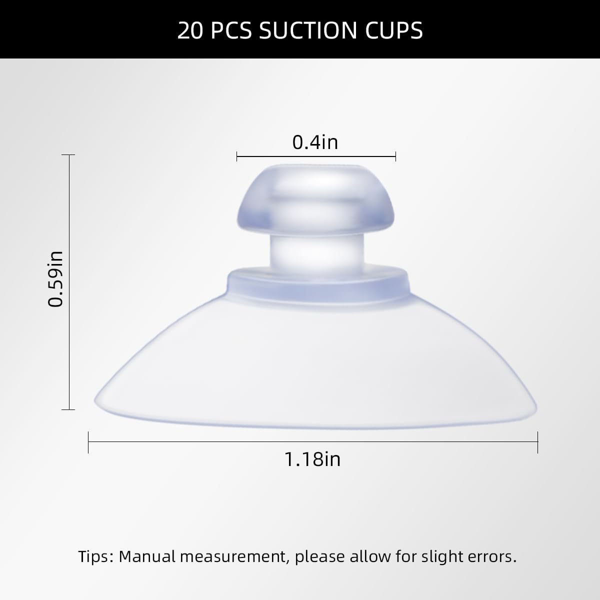 20 Pack Suction Cups for Glass Plastic Sucker Plastic Suction Pads Clear PVC Suction Cup with Hooks for Glass Table Transparent Anti-Collision Sucker Pad for Home Decoration Desk Window (30 mm)