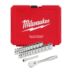 milwaukee 48-22-9044 25pc 1/4" drive metric & (48-22-9044)