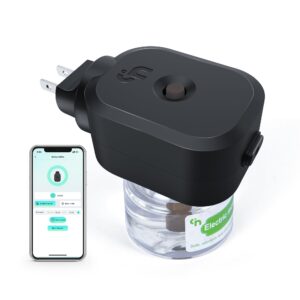 moskiller mosquito repeller, bluetooth app control electronic mosquito repellent plug in, include 1 pack 280 hr repellent refills for home, bedroom, office, kitchen