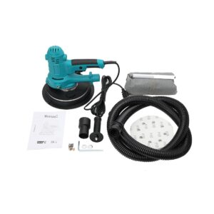 hotstore 710w drywall sander machine, handheld electric drywall sander with vacuum attachment and variable speed, sheetrock sander machine with led light