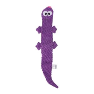 bordstract interactive squeaky lizard dog toy, engaging chewable fun for dogs, promotes dental health and anxiety relief(purple)